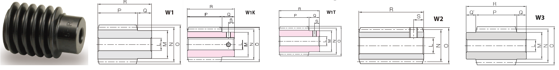 Khk Sw4 R1 Module 4 Single Lead Right Hand Carbon Steel Worms