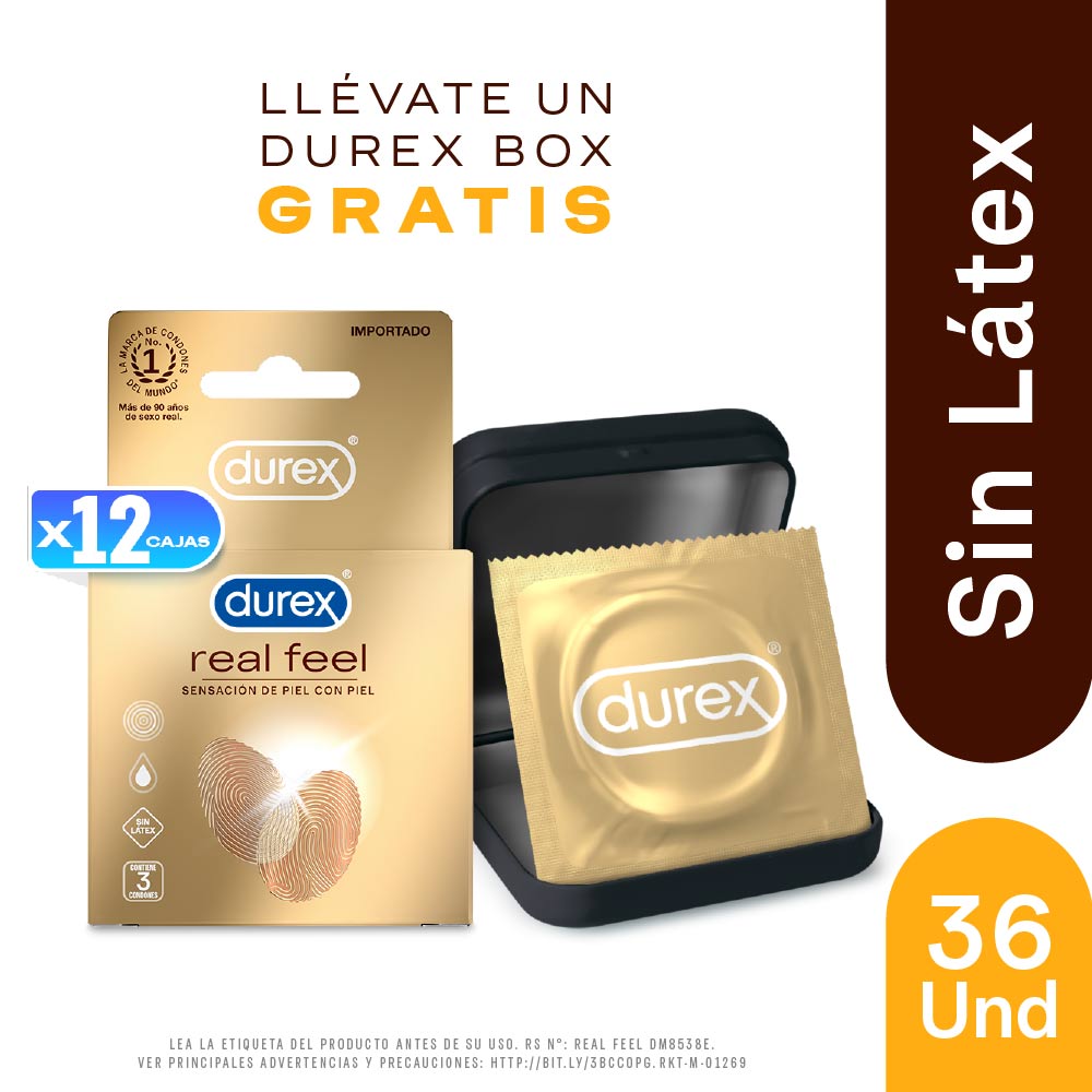 Preservativo Real Feel Durex Ripley Perú