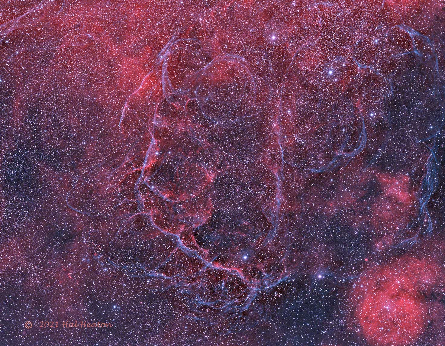 The Vela Supernova Remnant In Narrowband Light Sky And Telescope Sky