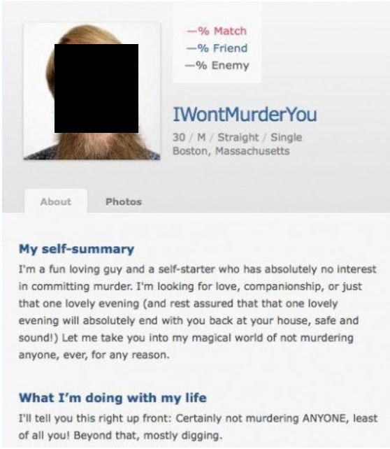 17 Funny Dating Profiles That Are Hilarious And Maybe Genius