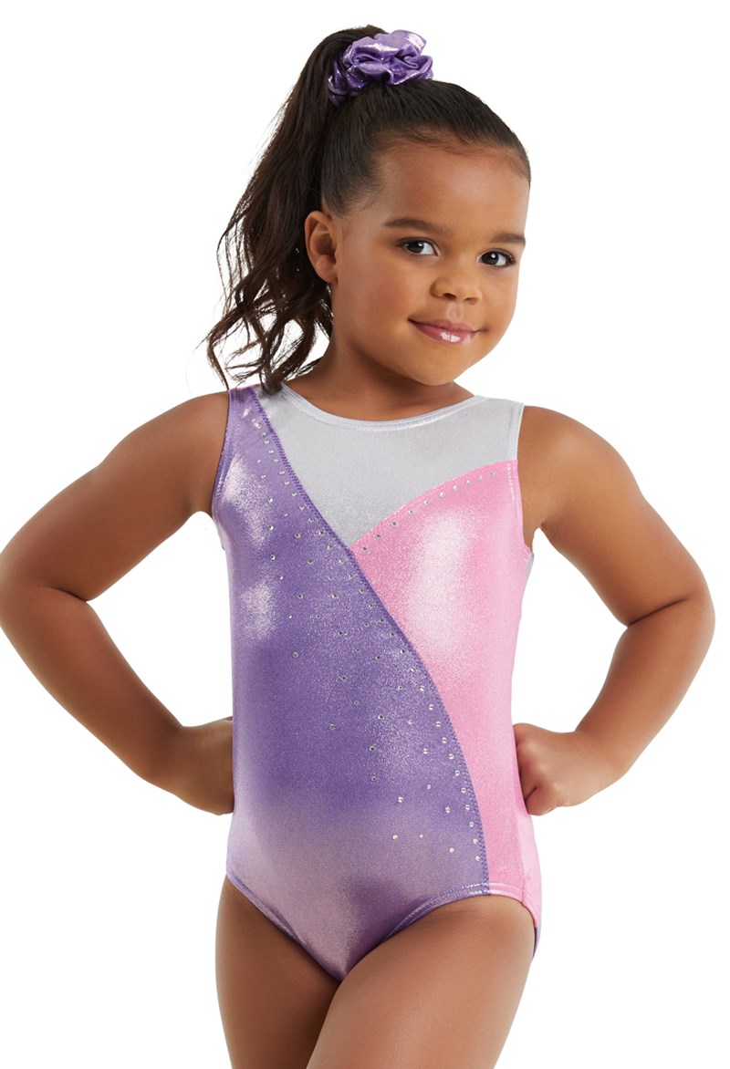 Tricolor Metallic Gymnastics Leotard Balera™