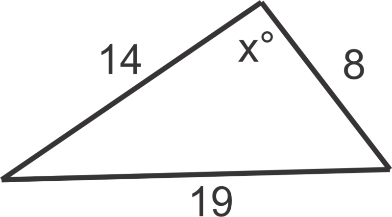 Using The Law Of Cosines With Sss To Find An Angle Ck 12 Foundation