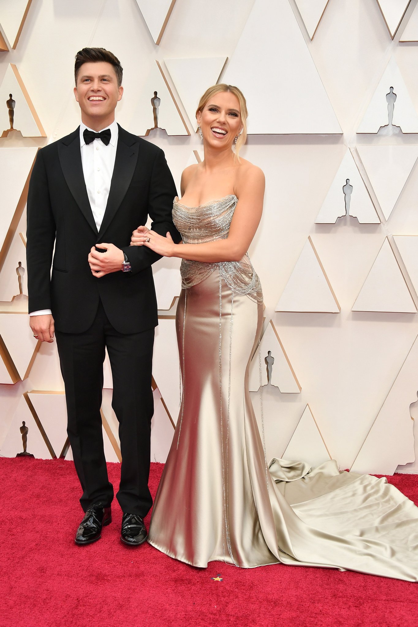 92nd Annual Academy Awards Colin Jost And Scarlett Johansson Oscars