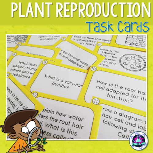 Plant Reproduction Task Cards Teaching Resources