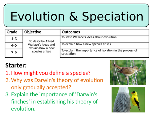 New Aqa Gcse Trilogy 2016 Biology Evolution And Speciation Ht