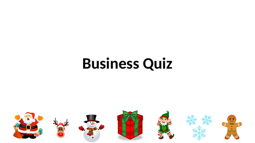 Gcse Business Studieschristmas Quiz Updated With Answers 2021