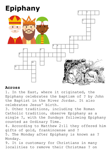 Epiphany Crossword Teaching Resources