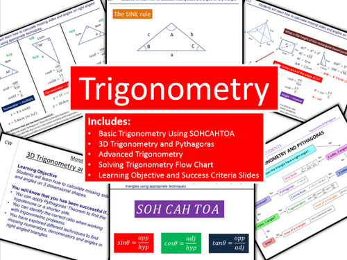Trigonometry And Advanced Trigonometry Teaching Resources