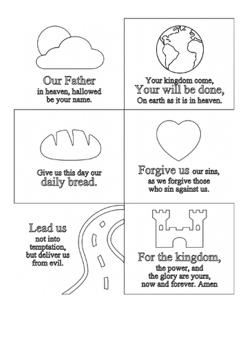 The Lords Prayer Coloring Page By Sfy773 Teaching Resources