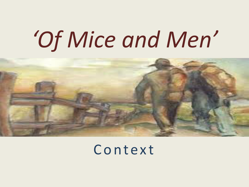 Of Mice And Men Various Teaching Resources