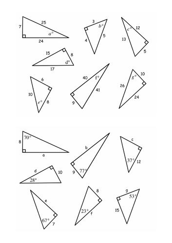 Trig Sohcahtoa Teaching Resources