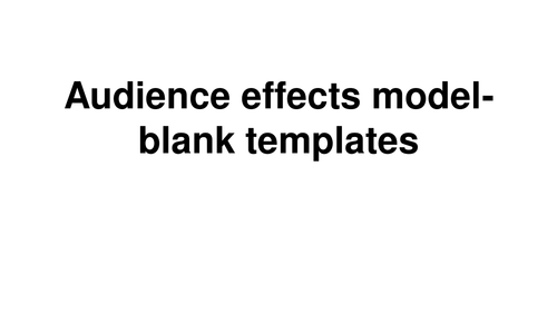 A2 Sociology Aqa Scly3 Media Media Effects Models Revision