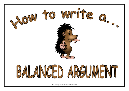 How To Write Balanced Argument Display And Poster Pack Teaching