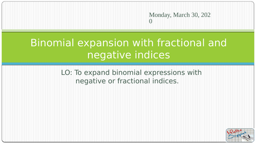 Secondary Advanced Pure Teaching Resources Binomial Expansion Tes