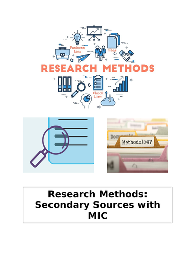 Aqa A Level Sociology Methods In Context Secondary Sources