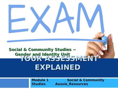 Social And Community Studies Gender And Identity Exam Criteria And