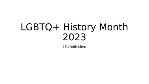 Lgbtq History Month 2023 Assembly Teaching Resources