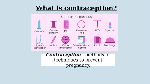 Sex And Contraception Tutorassembly Teaching Resources