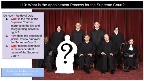 Supreme Court Appointment Process Teaching Resources