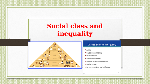 Social Class And Inequality Teaching Resources