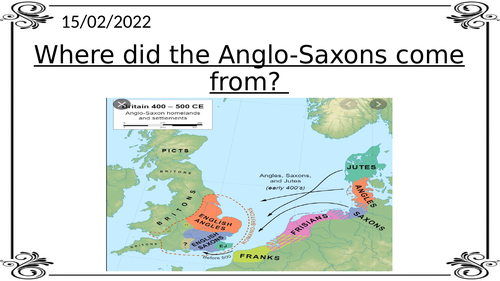 Why Did The Anglo Saxons Come To Britain Teaching Resources