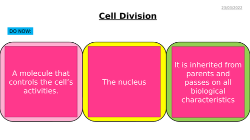 Aqa Gcse Biology B2 Cell Division Powerpoint Pack Teaching Resources