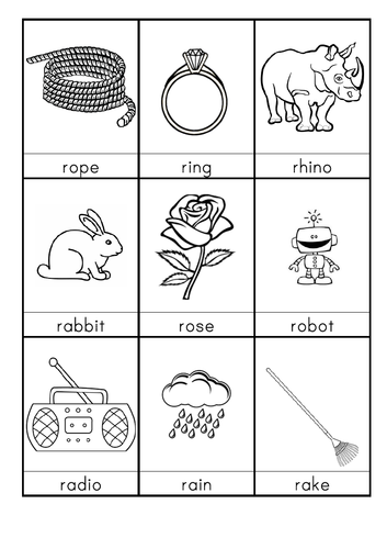 R Words Beginning With R Teaching Resources