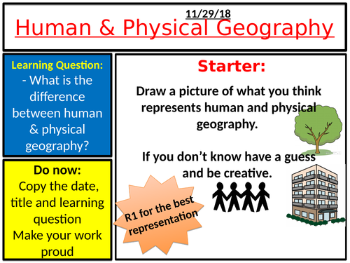 Physical Vs Human Geography Teaching Resources