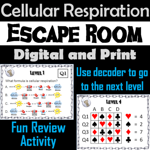 Cellular Respiration Activity Ap Biology Escape Room Science