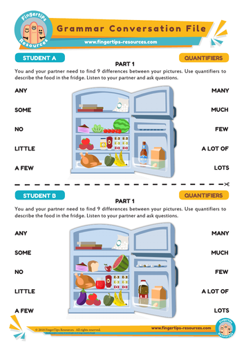 Quantifiers Grammar Speaking Teaching Resources