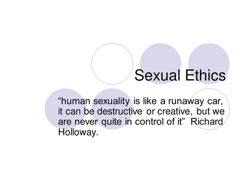 Sexual Ethics In The Media Introduction Teaching Resources