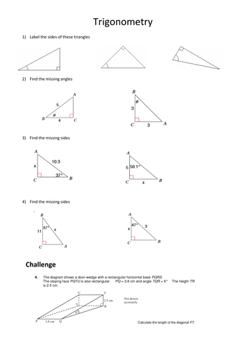 Trigonometry End Of Unit Lesson Resources Teaching Resources