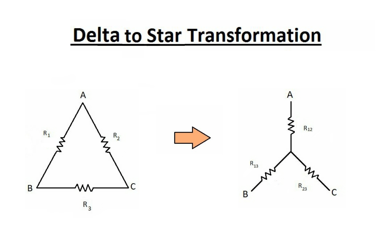 Transformation Of Resistances Star To Delta And Delta To Star