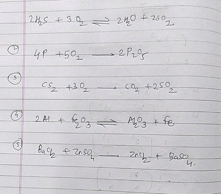 Translate The Following Statements Into Chemical Equations And Then