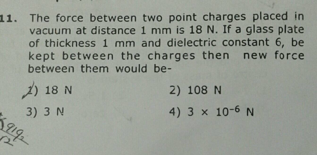 Two Point Charges Separated By A Distance D Repel Each With A Force Of