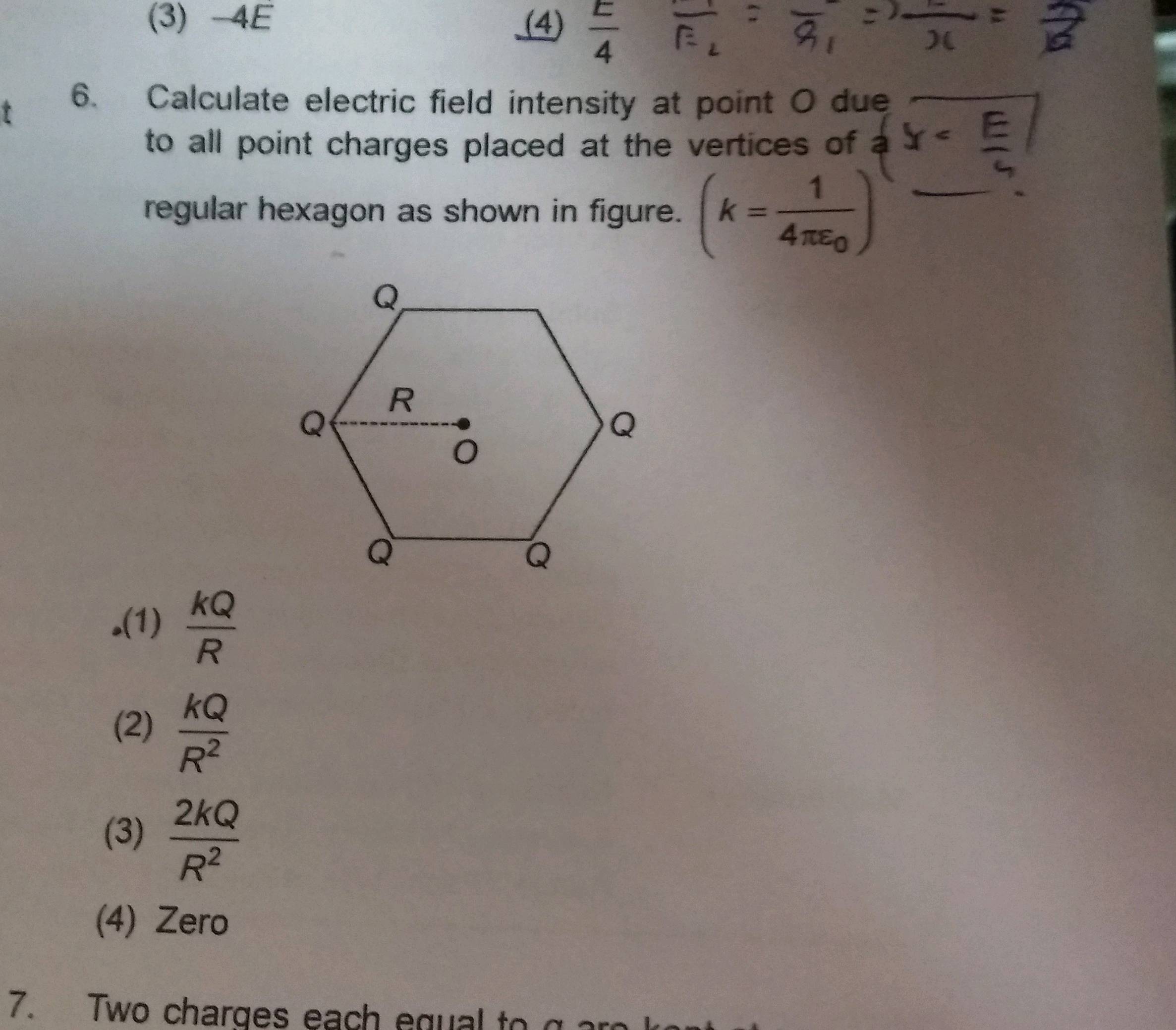 In Above Shown Figure Two Positive Point Charges Q Are Kept P Is