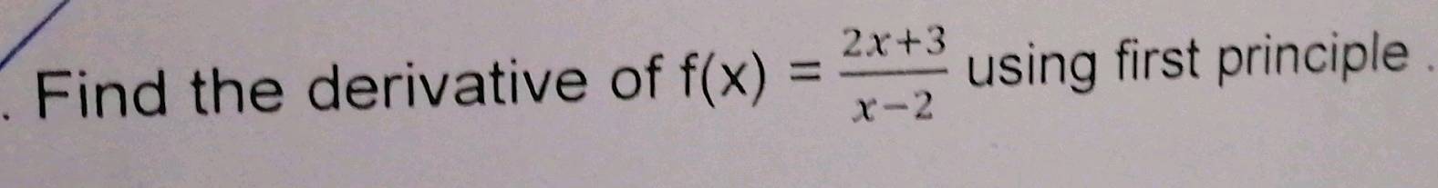 Find The Derivative Of Cosec2 X By Using First Principle Of