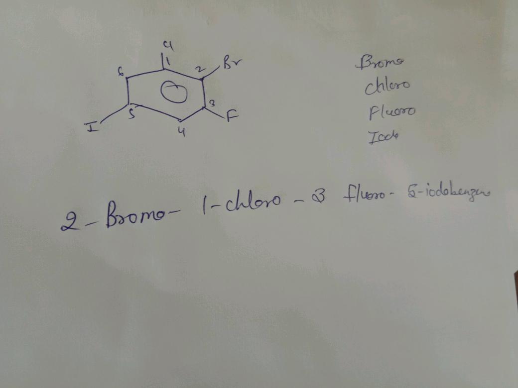 The Iupac Name Of The Following Compound Is 2 Bromo 5 Chloro