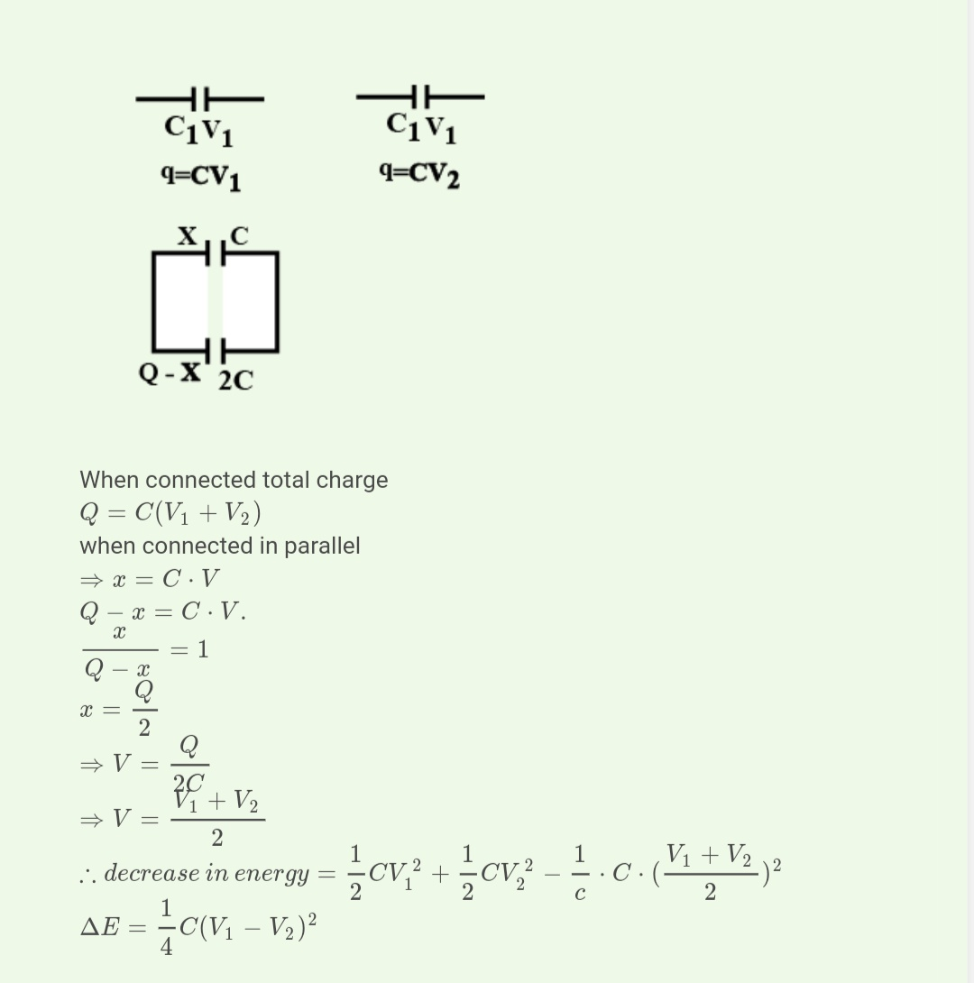 Two Identical Capacitors Have The Same Capacitance C One Of Them Is