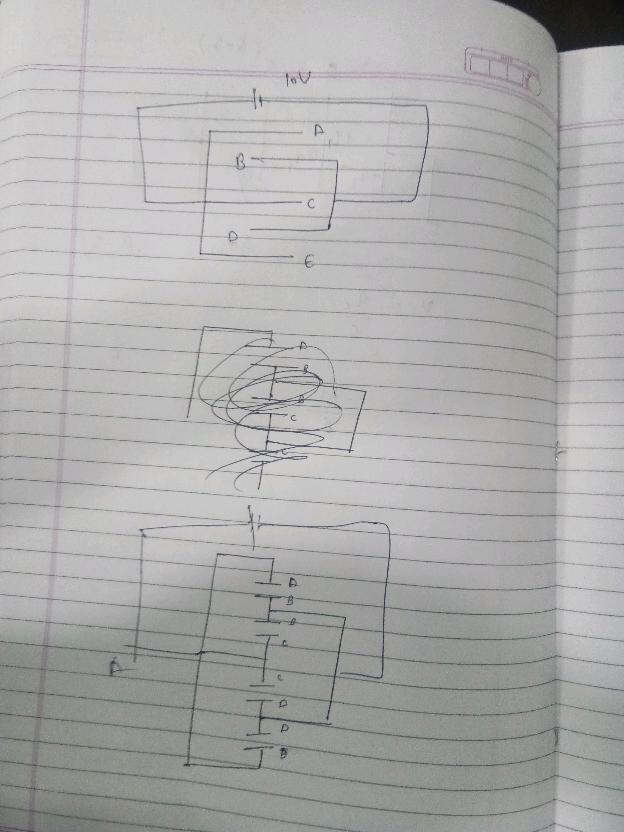 Five Identical Capacitor Plates Are Arranged Such That They Make Four