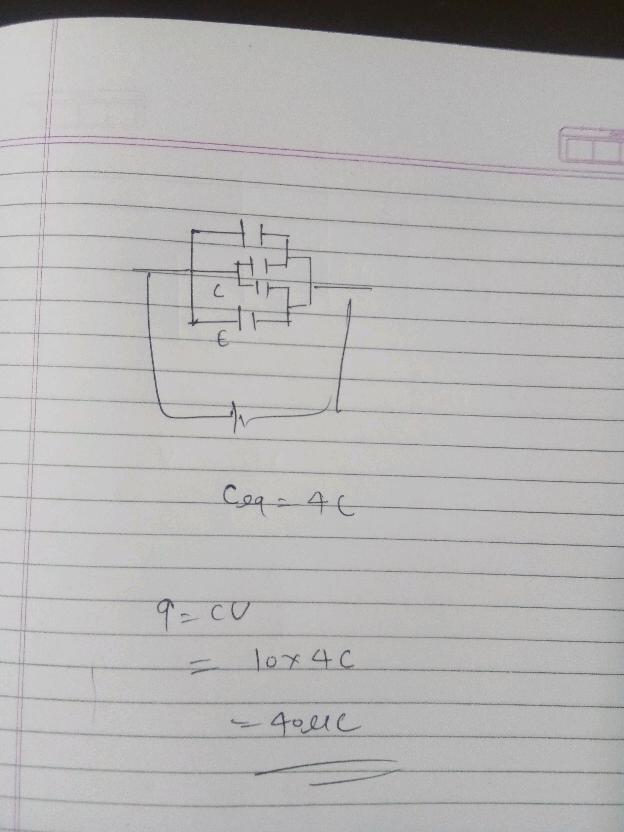 Five Identical Capacitor Plates Are Arranged Such That They Make Four