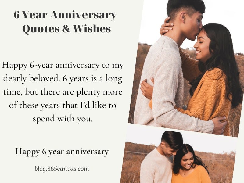 100 Heart Touching 6th Year Wedding Anniversary Quotes And Wishes