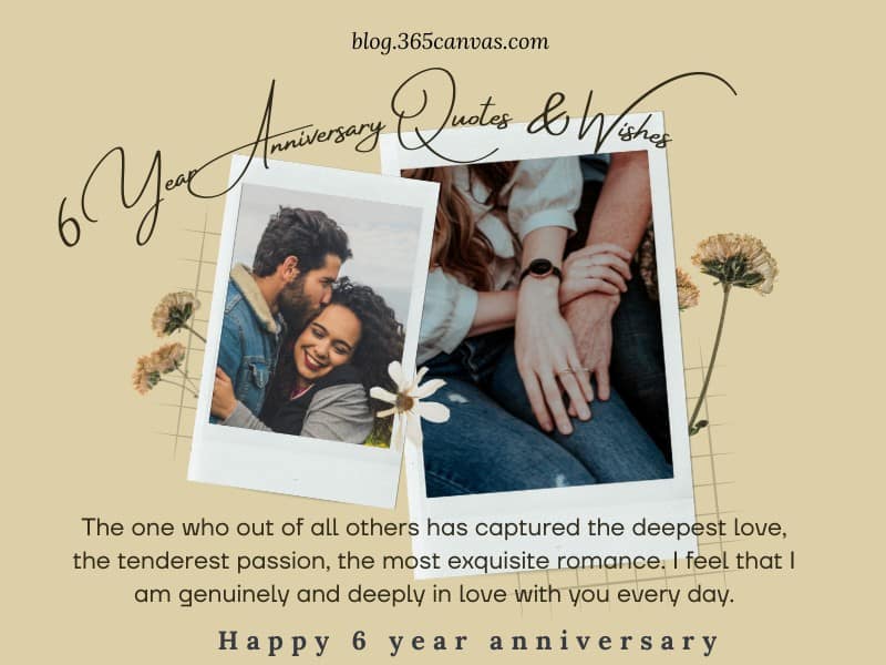 100 Heart Touching 6th Year Wedding Anniversary Quotes And Wishes