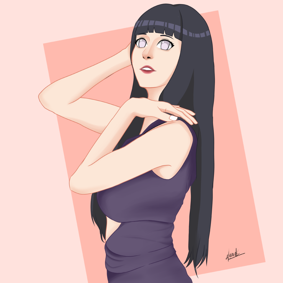 Hinata Hyuga Fan Art Hritikdraws Illustrations Art Street