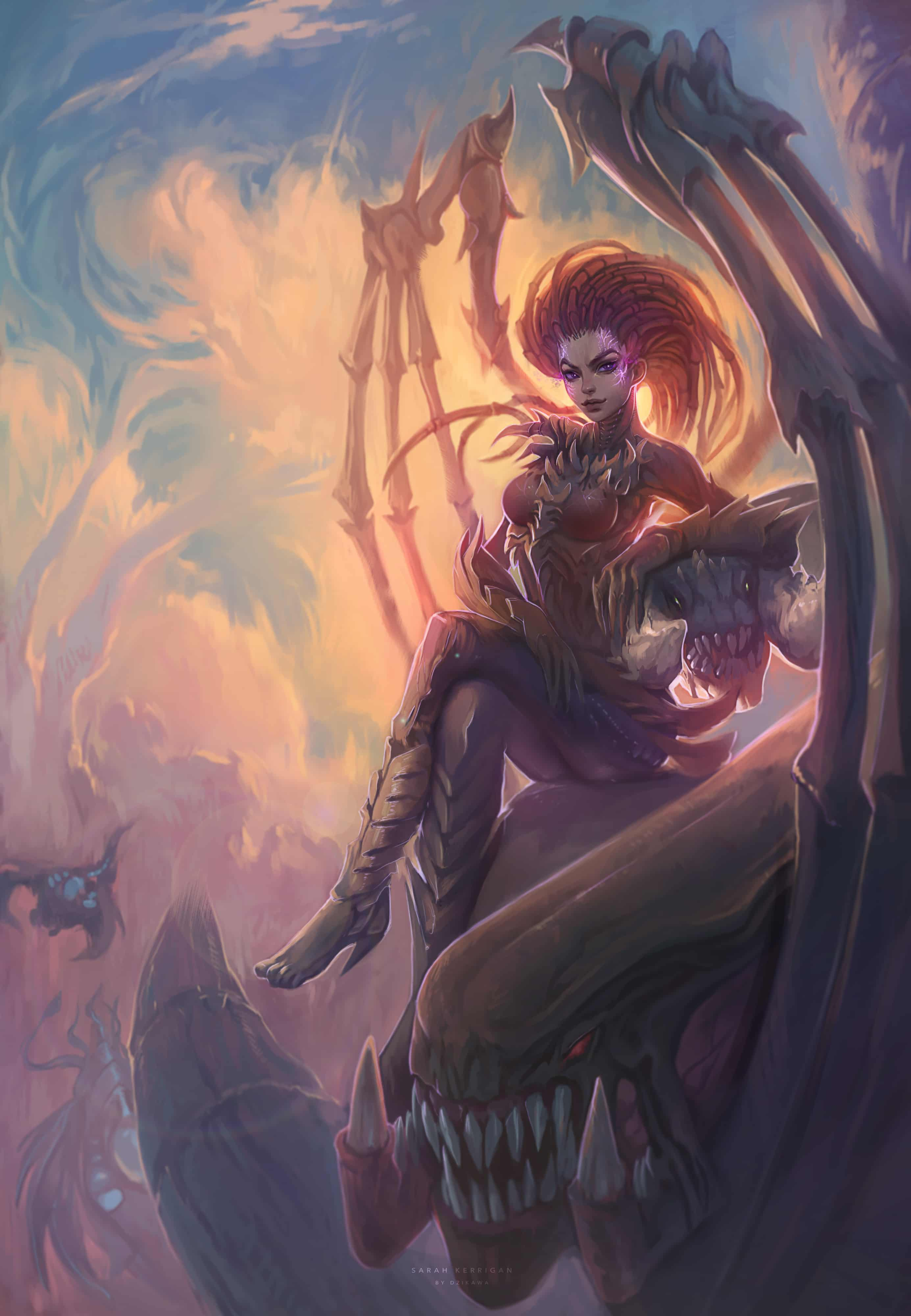 Sarah Kerrigan From Starcraft Dzikawa Illustrations Art Street