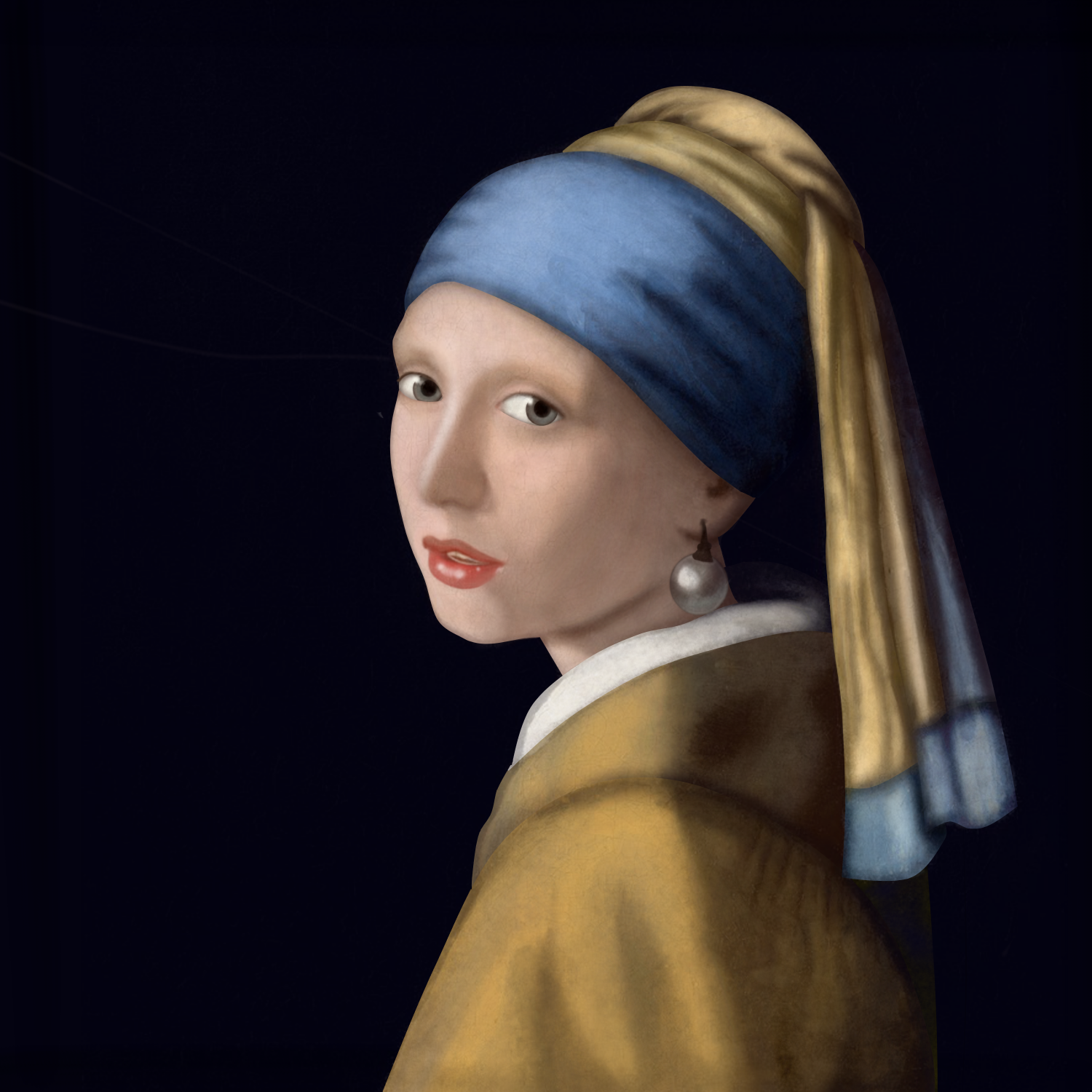 Girl With A Pearl Earring 1665 Johannes Vermeer Michu966