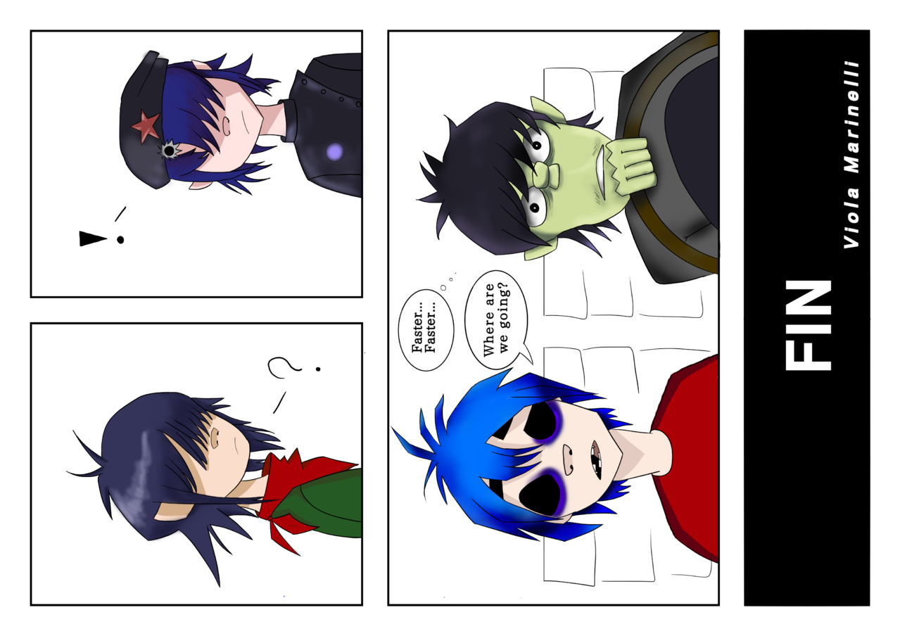 2d X Murdoc Comic Murdoc 2d And Cyborg Noodle Are Trapped In A Dressing