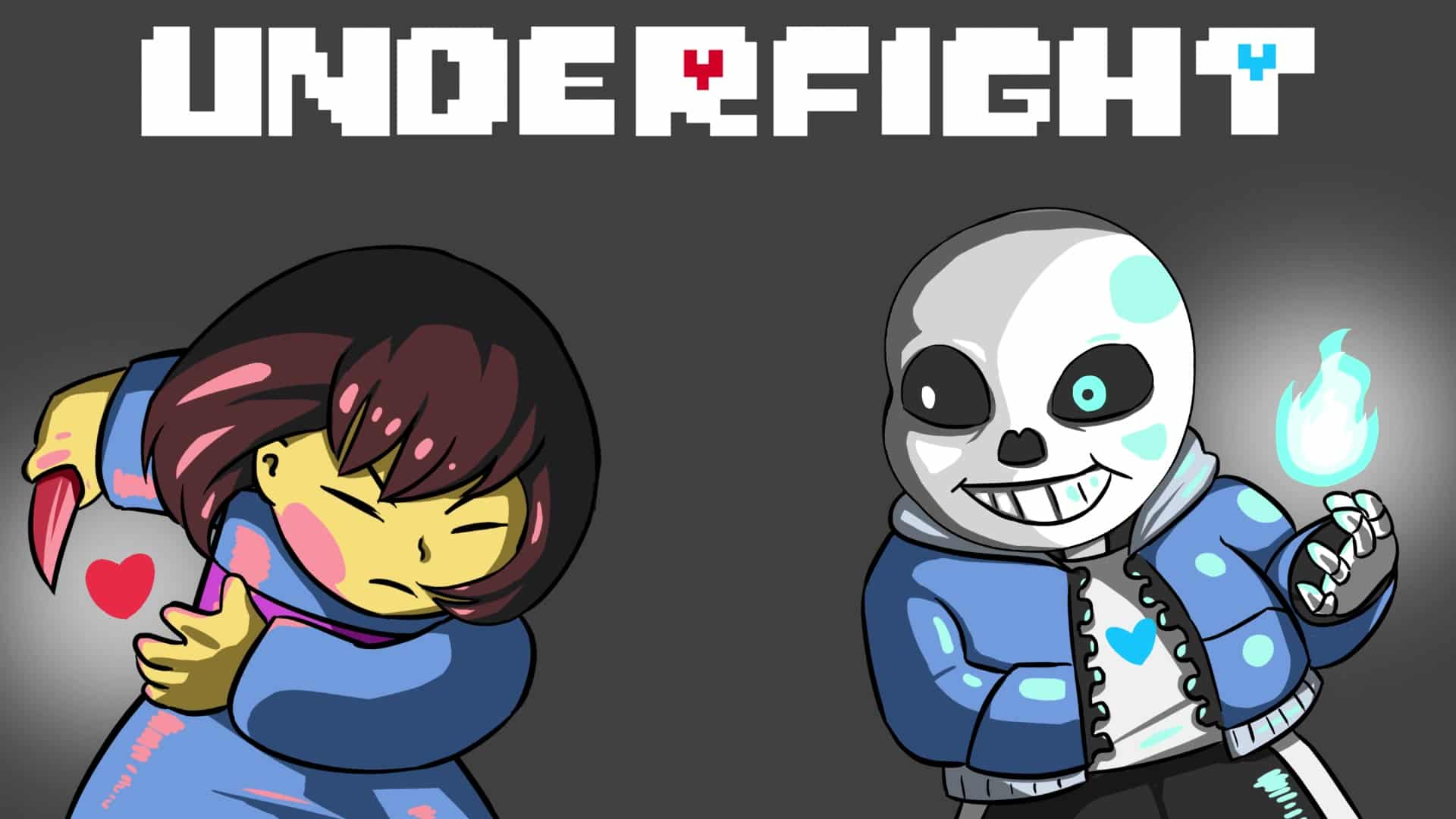 Underfight Anniversary Paint Frisk Vs Sans 優迪生yulldis Illustrations