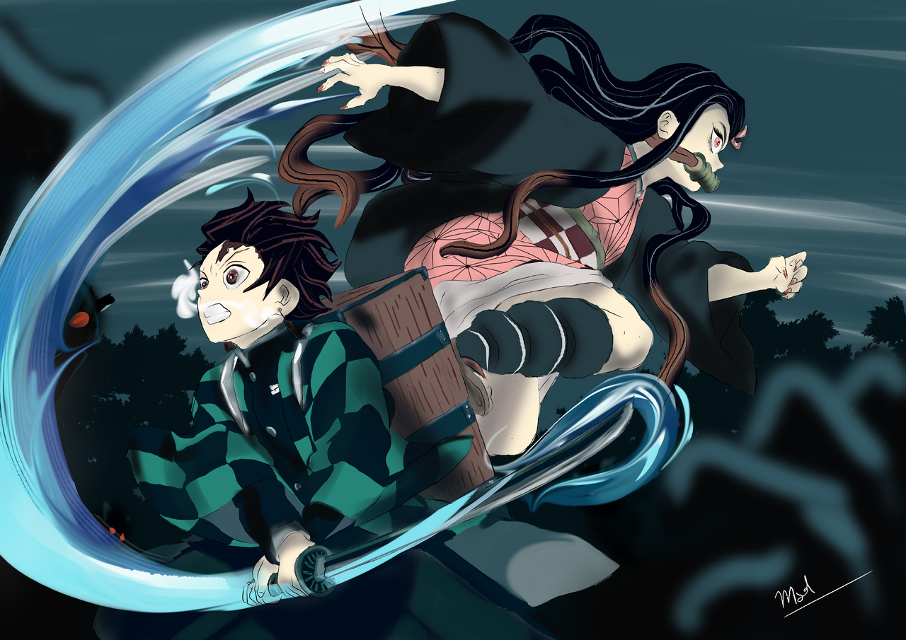 Demon Slayer Nezuko And Tanjiro Doublelovely