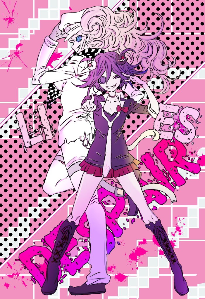 Junko And Kokichi Danganronpa Mitana Illustrations Art Street